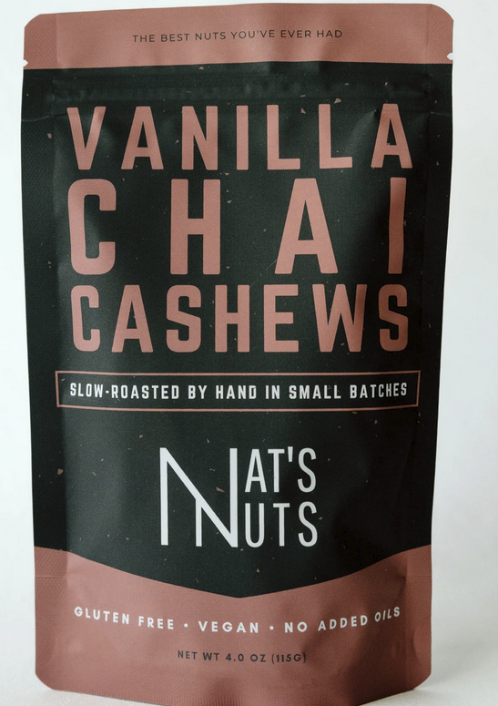 Nat’s Nuts - Vanilla Chai Cashews - 4 oz. | Vegefood